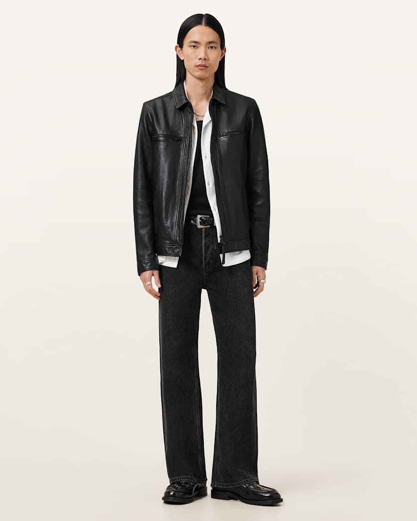 Luck Leather Jacket Black | ALLSAINTS